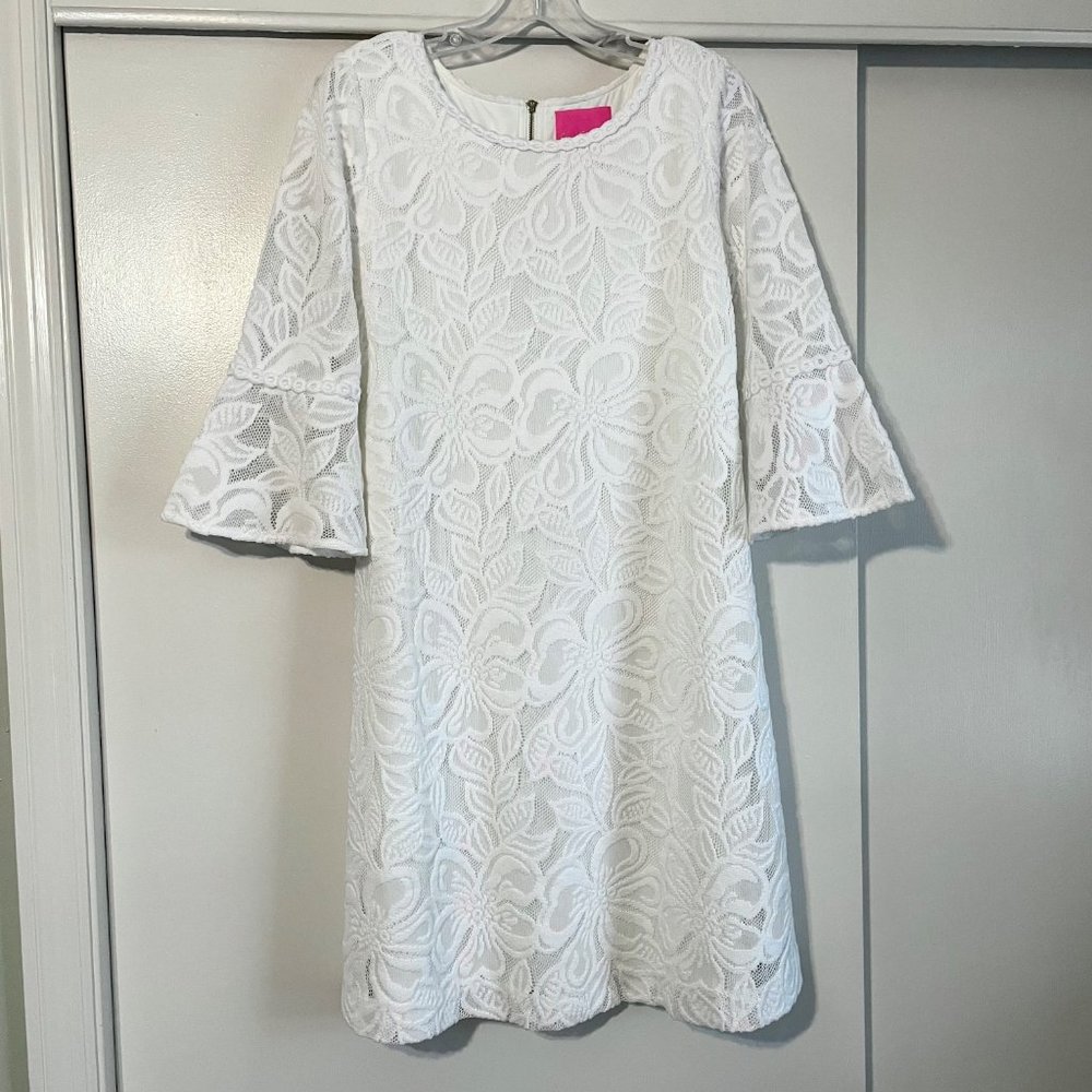 Lilly Pulitzer Ophelia Shift Dress M Resort White Wil… - Gem
